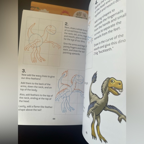 mixed | Toys | How To Draw Dinosaurs Book And Coloring Set | Poshmark